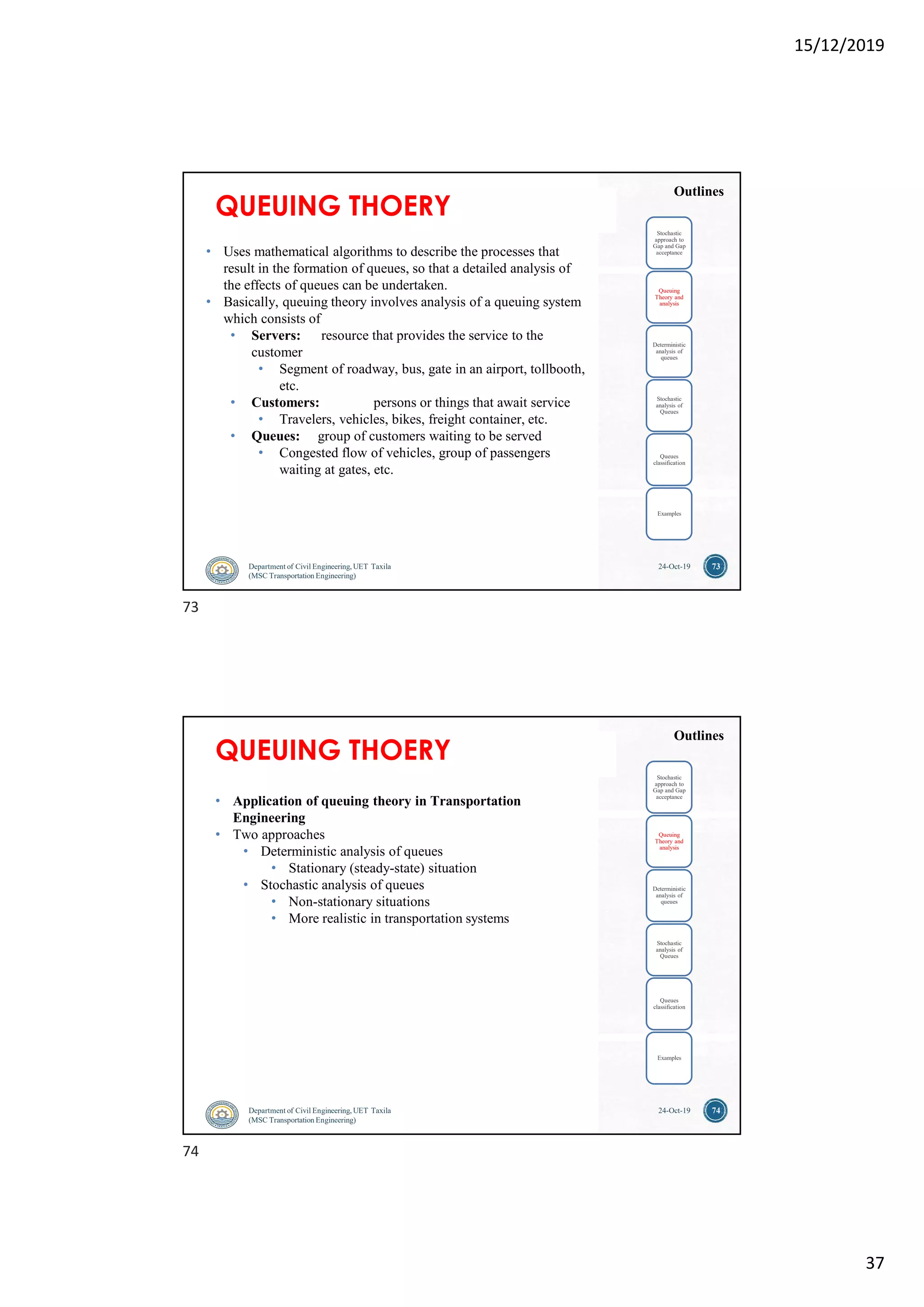 Chapter 6 Fundamentals of traffic flow | PDF