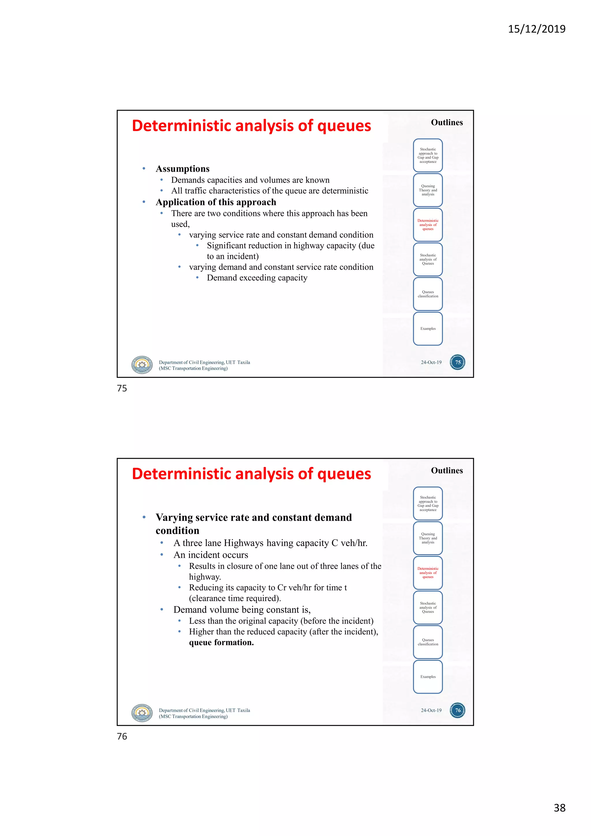 Chapter 6 Fundamentals of traffic flow | PDF