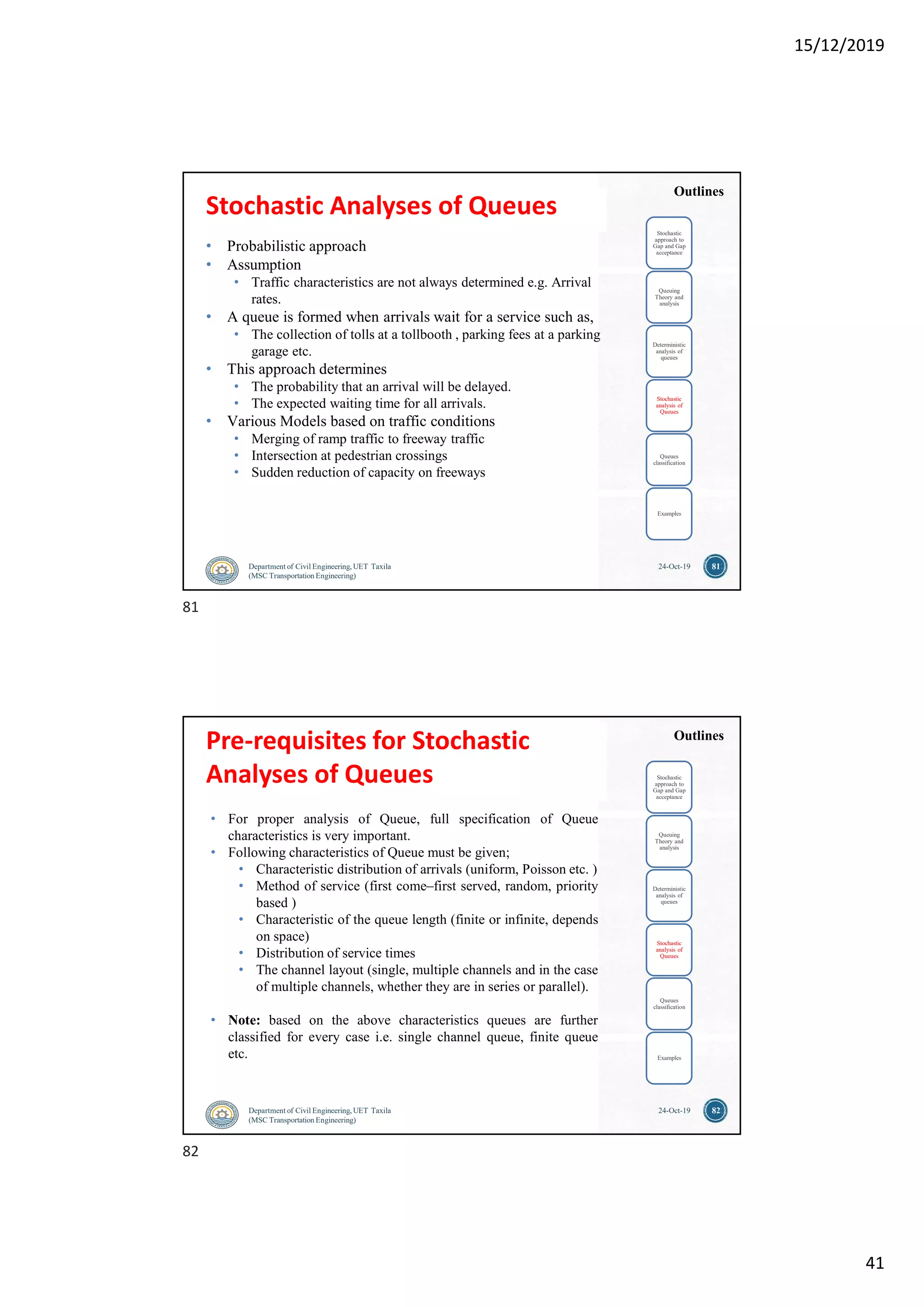 Chapter 6 Fundamentals of traffic flow | PDF