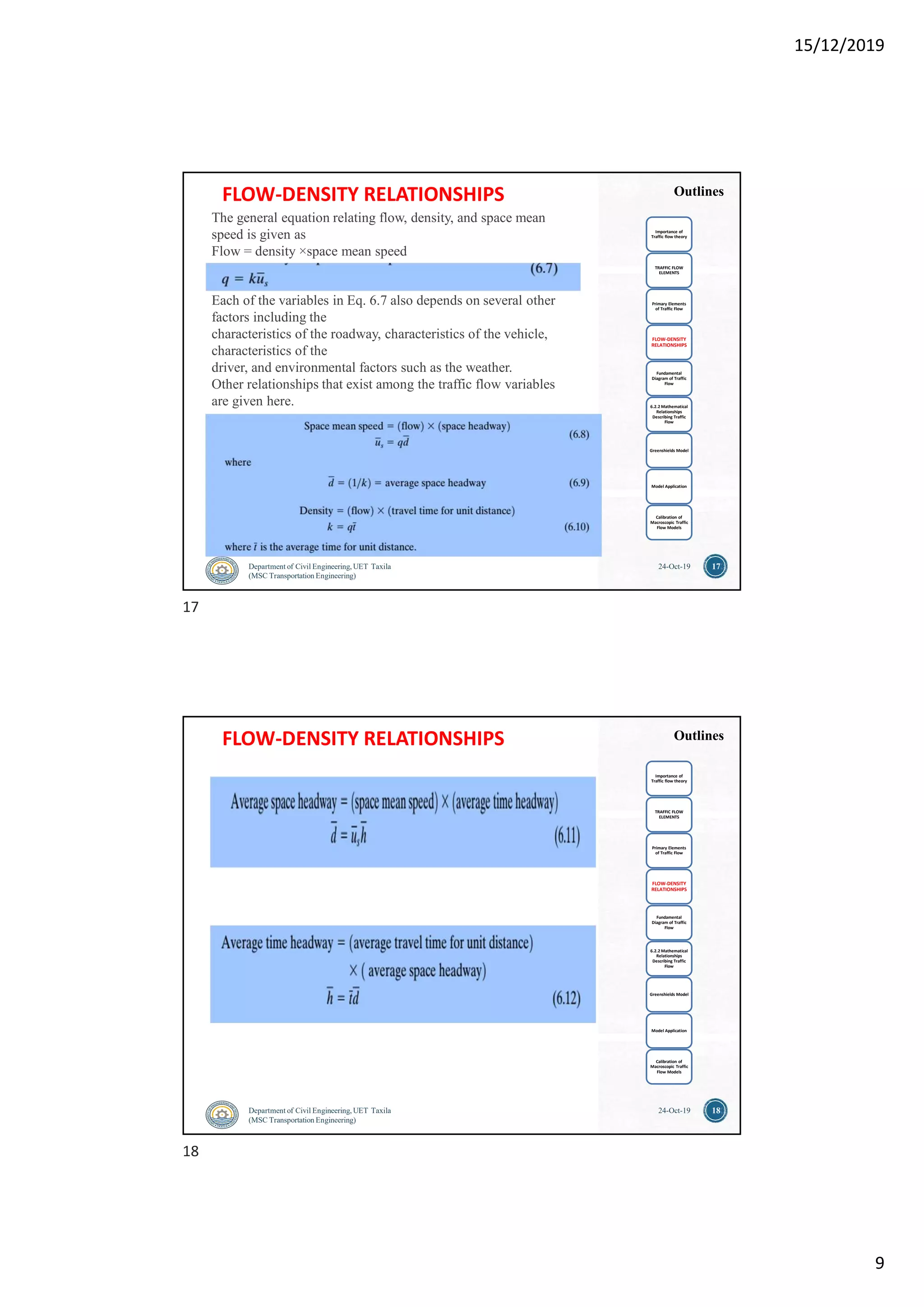 Chapter 6 Fundamentals of traffic flow | PDF | Physics | Science