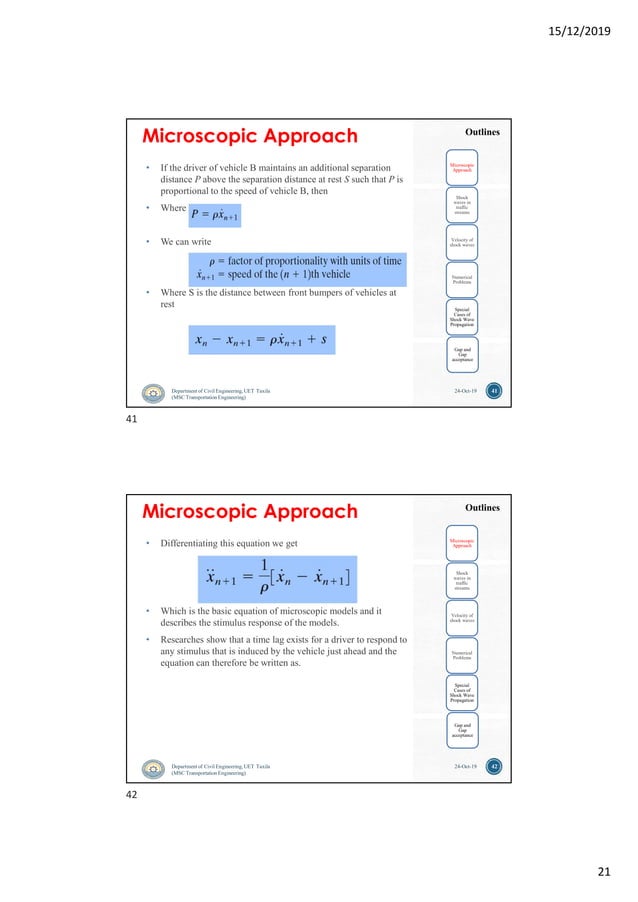 Chapter 6 Fundamentals of traffic flow | PDF | Physics | Science