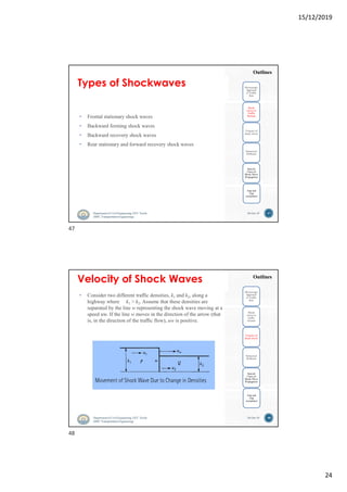 Chapter 6 Fundamentals of traffic flow | PDF