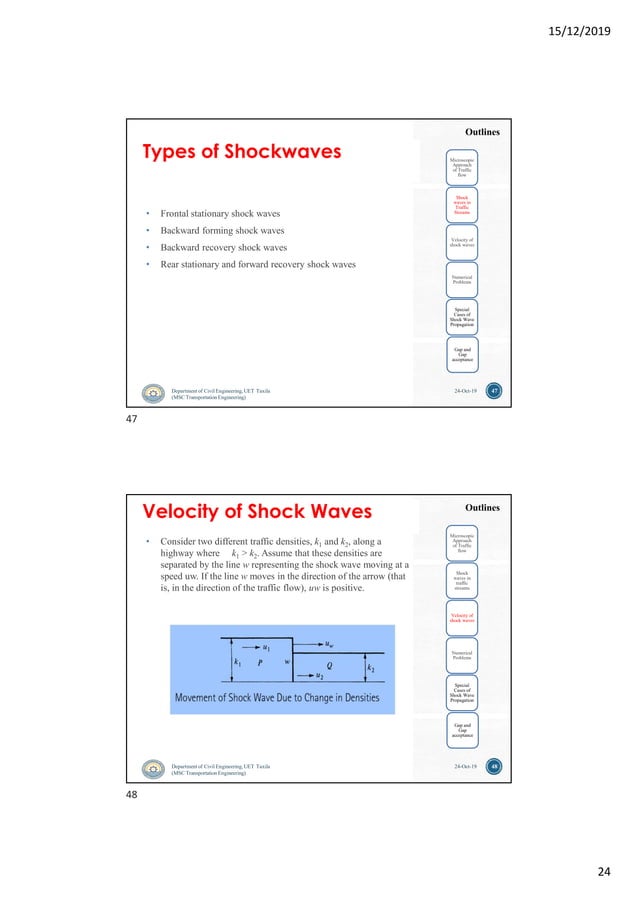 Chapter 6 Fundamentals of traffic flow | PDF | Physics | Science