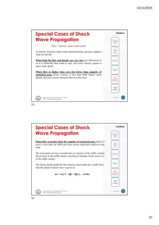 Chapter 6 Fundamentals of traffic flow | PDF
