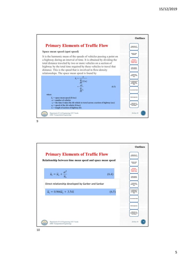 Chapter 6 Fundamentals of traffic flow | PDF | Physics | Science