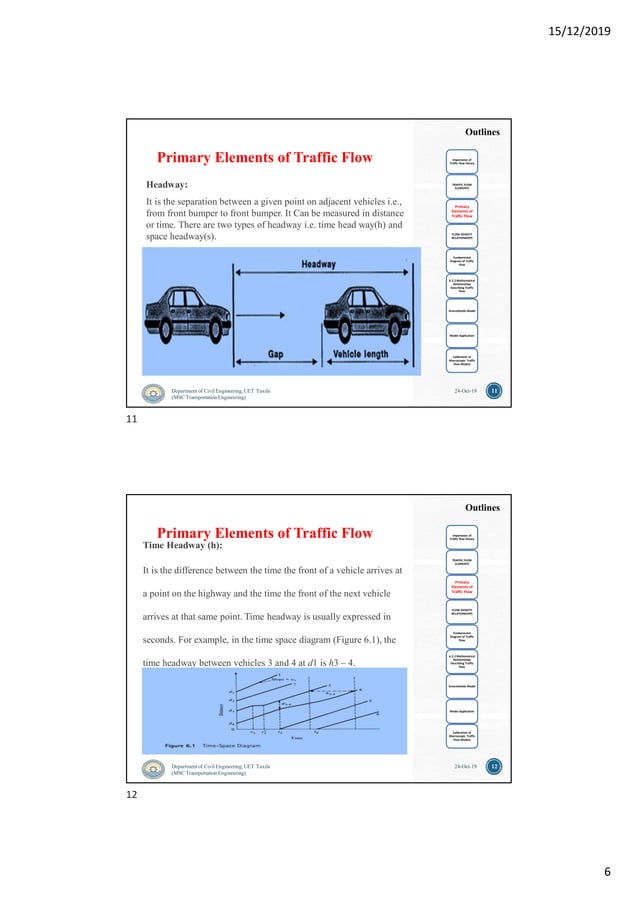 Chapter 6 Fundamentals of traffic flow | PDF | Physics | Science