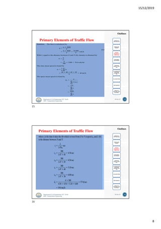 Chapter 6 Fundamentals of traffic flow | PDF