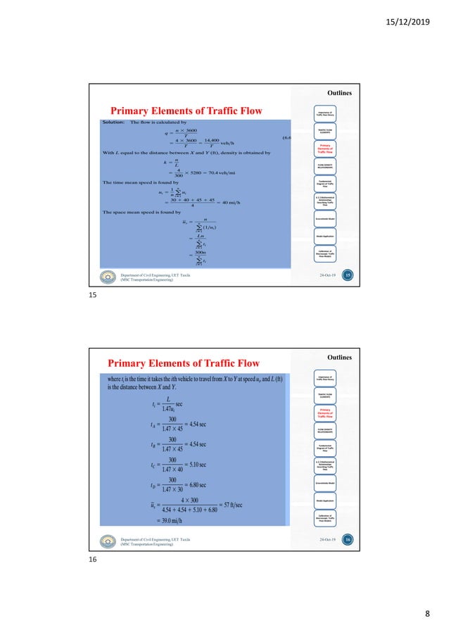Chapter 6 Fundamentals of traffic flow | PDF | Physics | Science