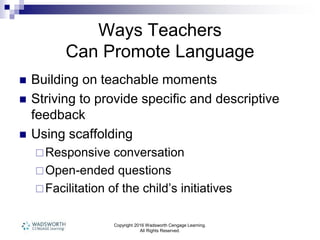 Chapter 6 Promoting Language & Literacy | PPT | Early Childhood ...