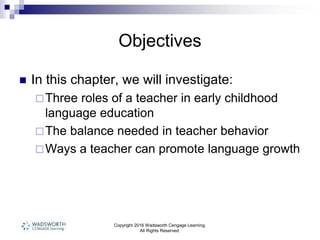 Chapter 6 Promoting Language & Literacy | PPT | Early Childhood ...