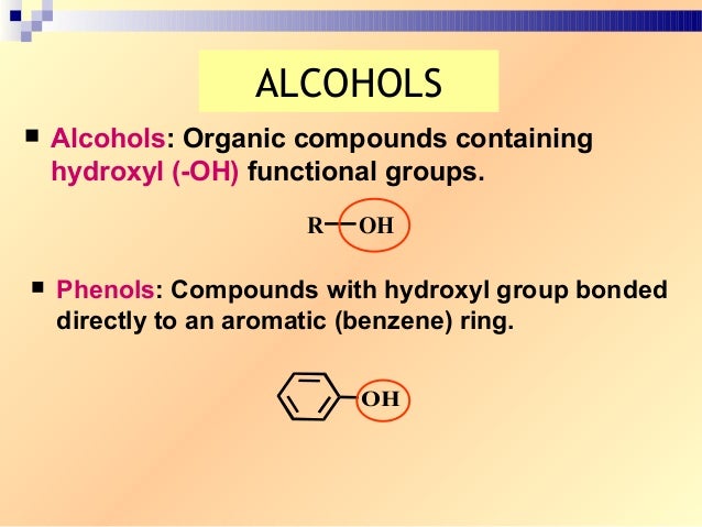 Chapter 6 hydroxyl compounds