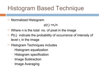 Chapter 6 Image Processing: Image Enhancement | PPT