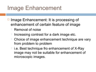 Chapter 6 Image Processing: Image Enhancement | PPT
