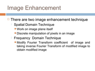 Chapter 6 Image Processing: Image Enhancement | PPT
