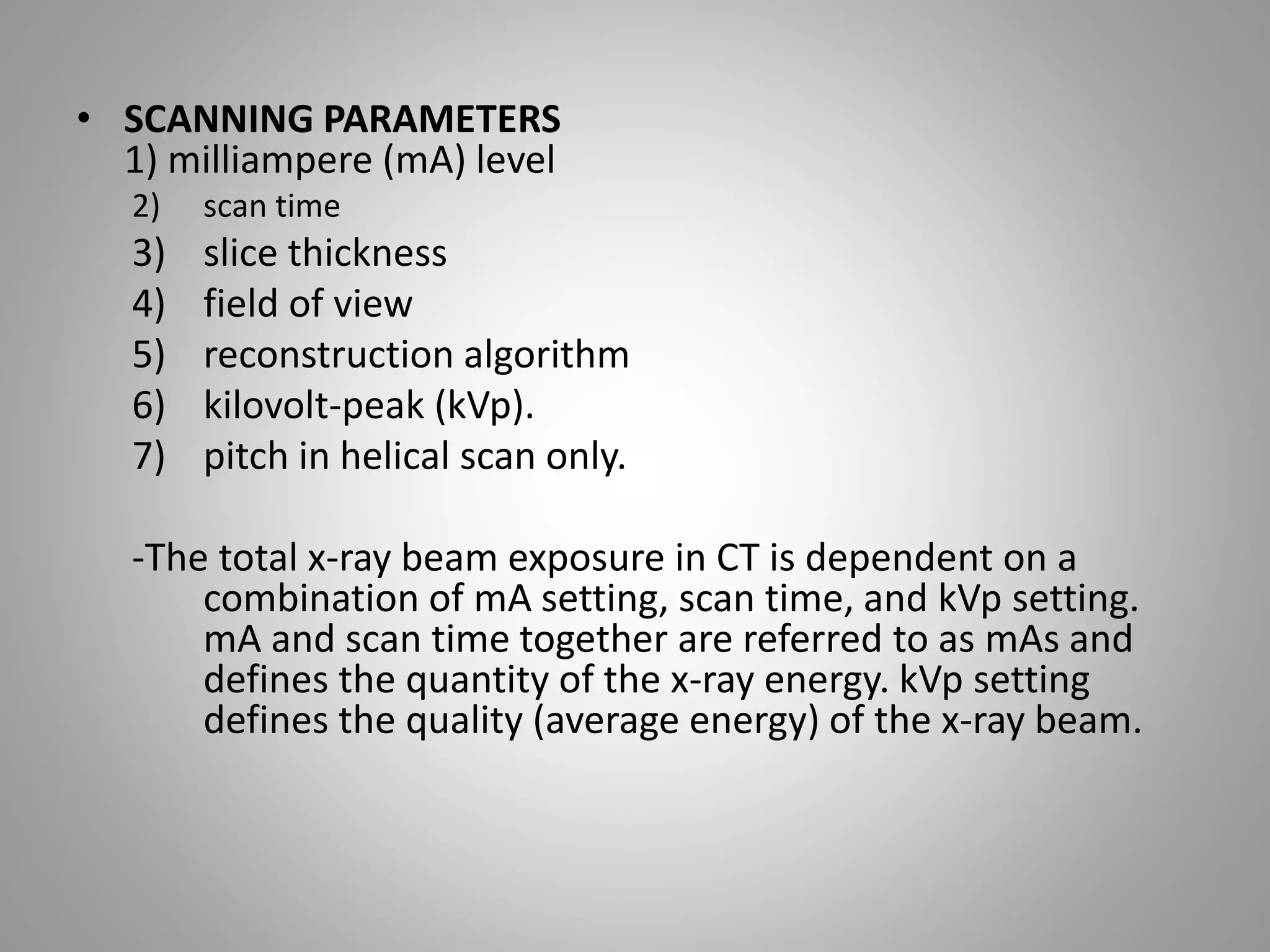 Chapter 6 image quality in ct | PPTX