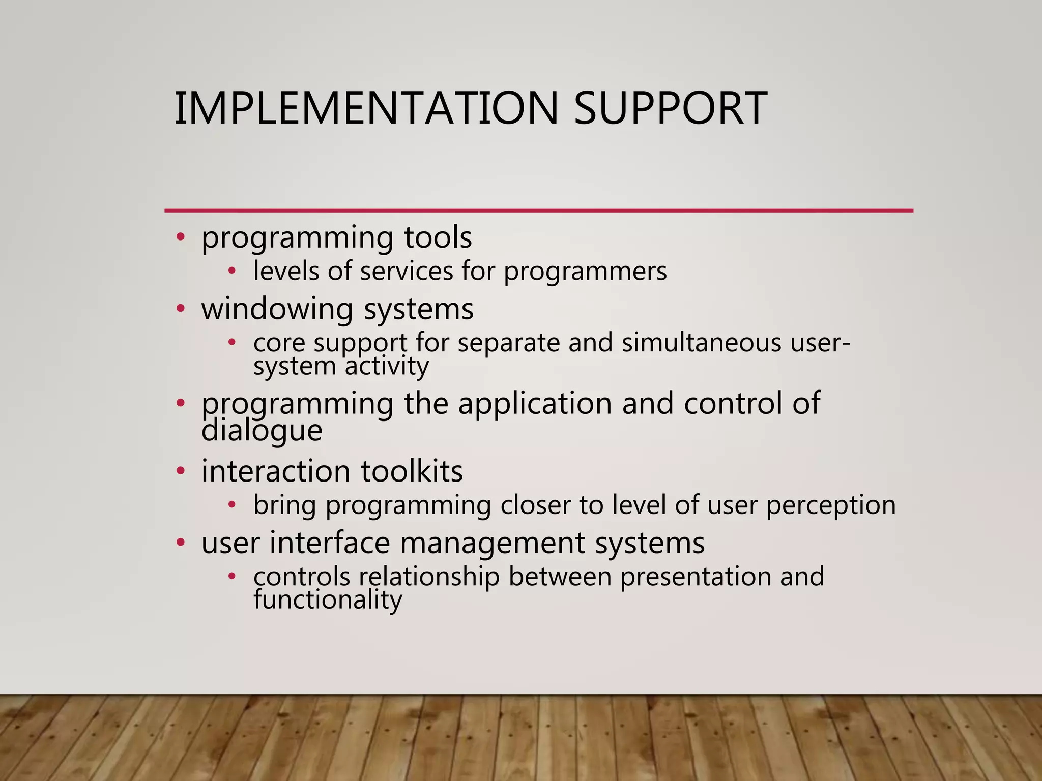 Chapter 6 implementation support | PPT