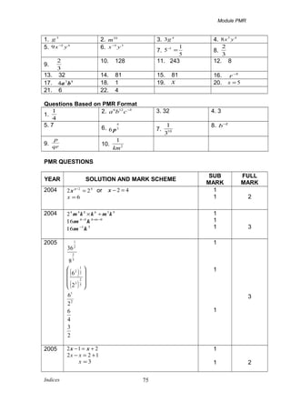 Chapter 6 indices | DOC