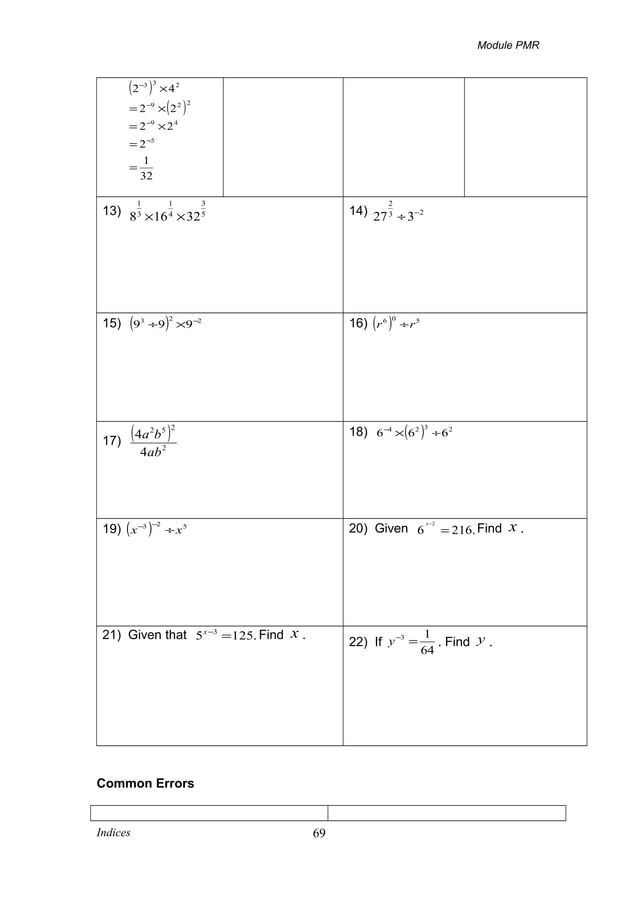 Chapter 6 indices | DOC | Physics | Science