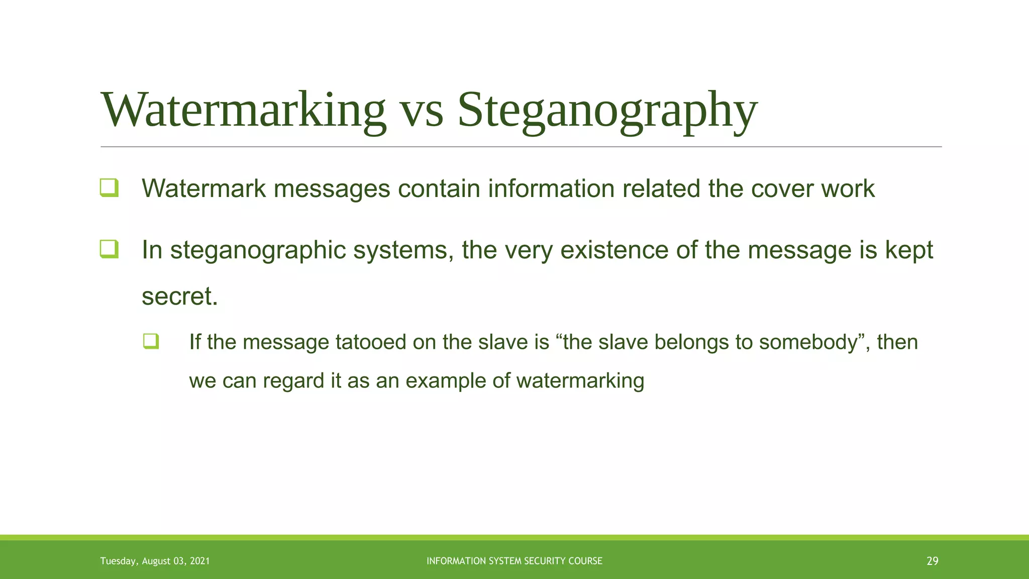 Chapter 6 information hiding (steganography) | PPT