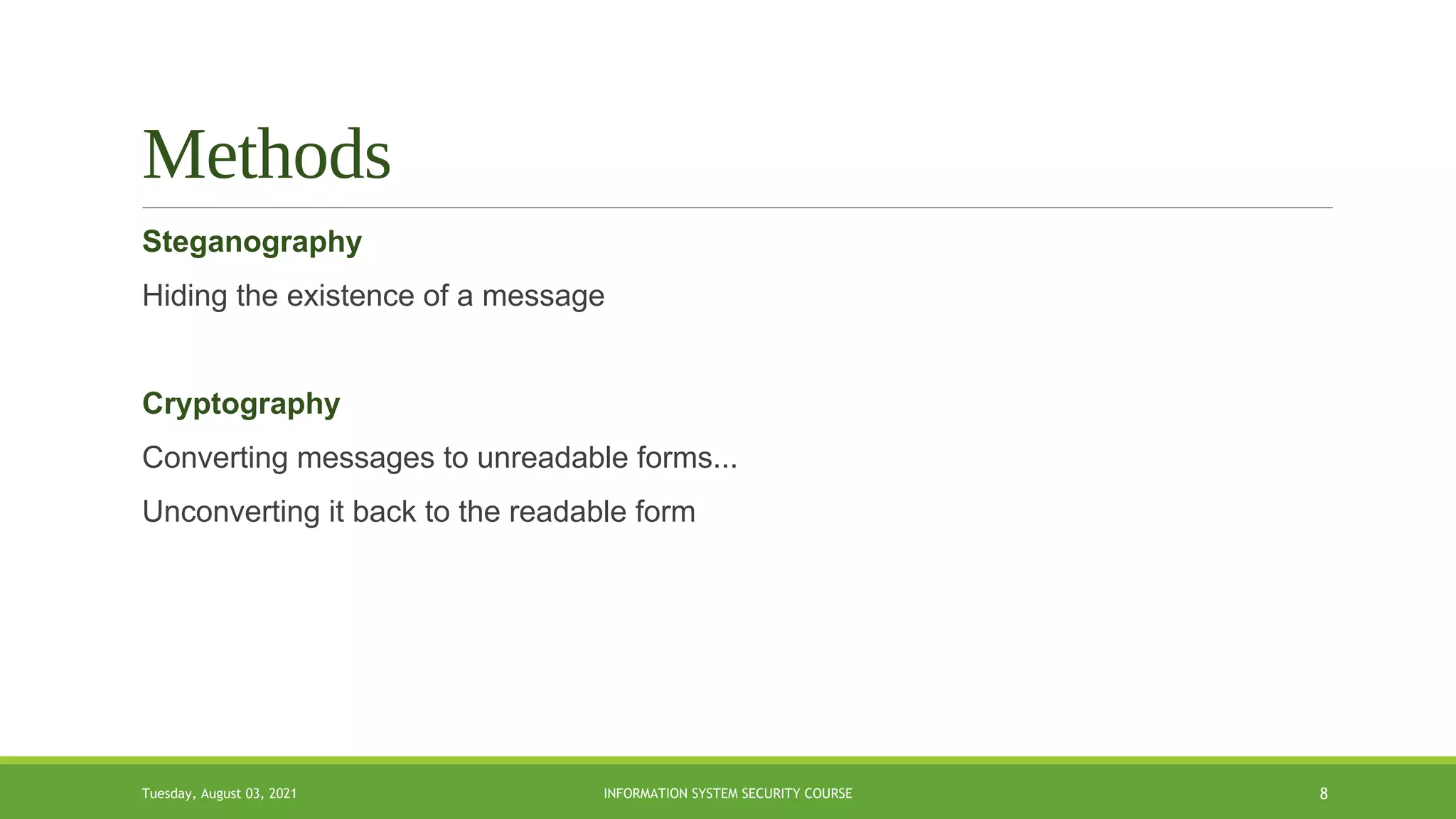 Chapter 6 information hiding (steganography) | PPT