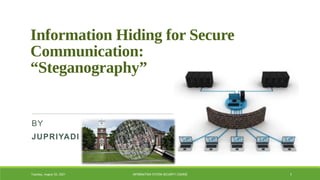 Chapter 6 information hiding (steganography) | PPT