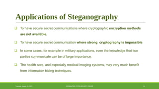 Chapter 6 information hiding (steganography) | PPT