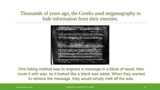 Chapter 6 information hiding (steganography) | PDF