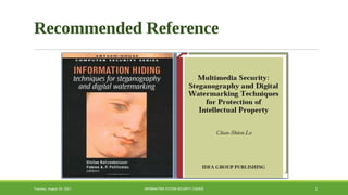 Chapter 6 information hiding (steganography) | PPT