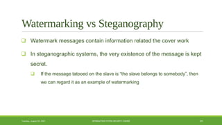 Chapter 6 information hiding (steganography) | PPT
