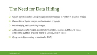 Chapter 6 information hiding (steganography) | PPT