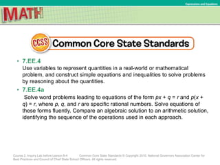 (7) inquiry Lab - Solve Two Step Equations | PPTX