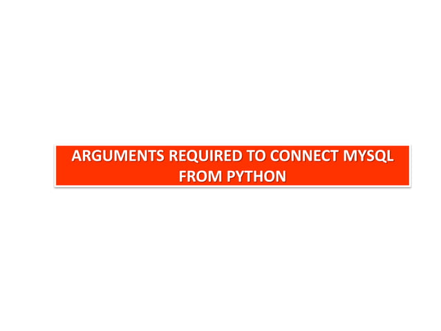 Chapter 6 Interface Python With Mysql Pptx