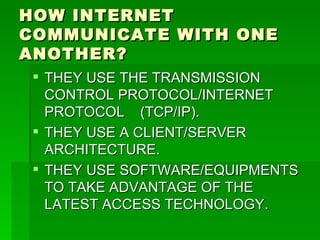 Chapter 6 internet | PPT