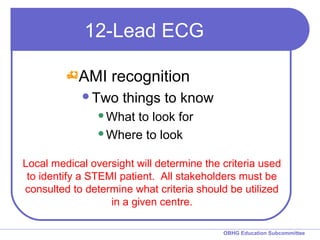 Chapter 6 - Introduction to 12 Lead Interpretation | PPT