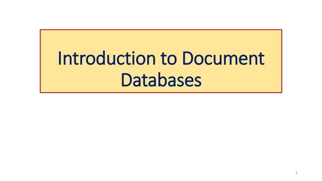 Chapter 6introduction To Documnet Databse No Sql For Mere Mortals Ppt
