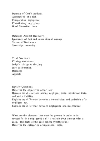 Chapter 6Introduction to LawLearning Objectives (1 of 2) | DOCX