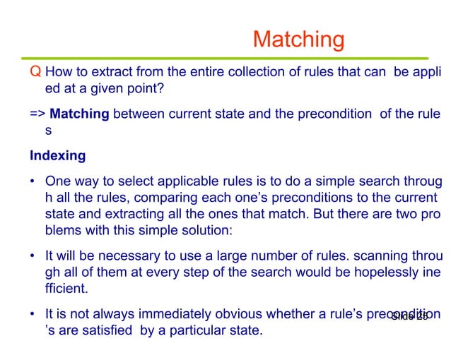 knowledge representation using rules | PPTX | Programming Languages | Computing