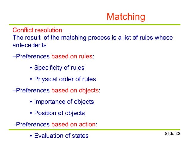knowledge representation using rules | PPTX | Programming Languages | Computing