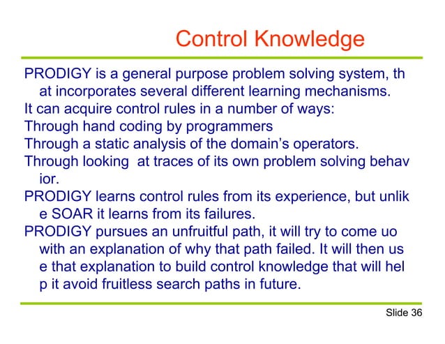 knowledge representation using rules | PPTX | Programming Languages | Computing