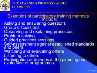 Chapter 6: Learning Process Adult Learners | PPT