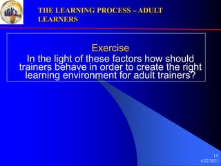 Chapter 6: Learning Process Adult Learners | PPT