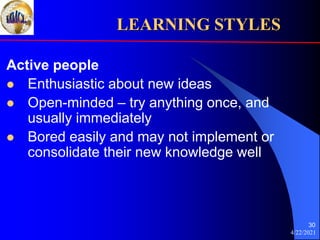 Chapter 6: Learning Process Adult Learners | PPT
