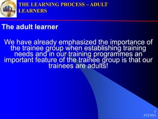 Chapter 6: Learning Process Adult Learners | PPT