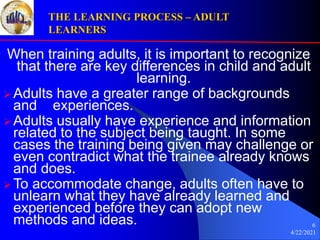 Chapter 6: Learning Process Adult Learners | PPT