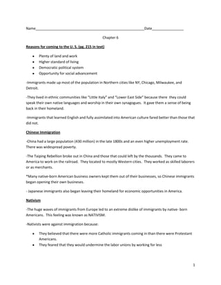 Chapter 6 lecture notes | PDF