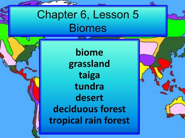 Chapter 6, Lesson 5 - Biomes | PPT | Free Download