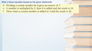 Chapter 6 Linear Equation Pdf