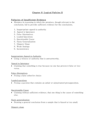 Chapter 6 logical_fallacies_ii | DOC