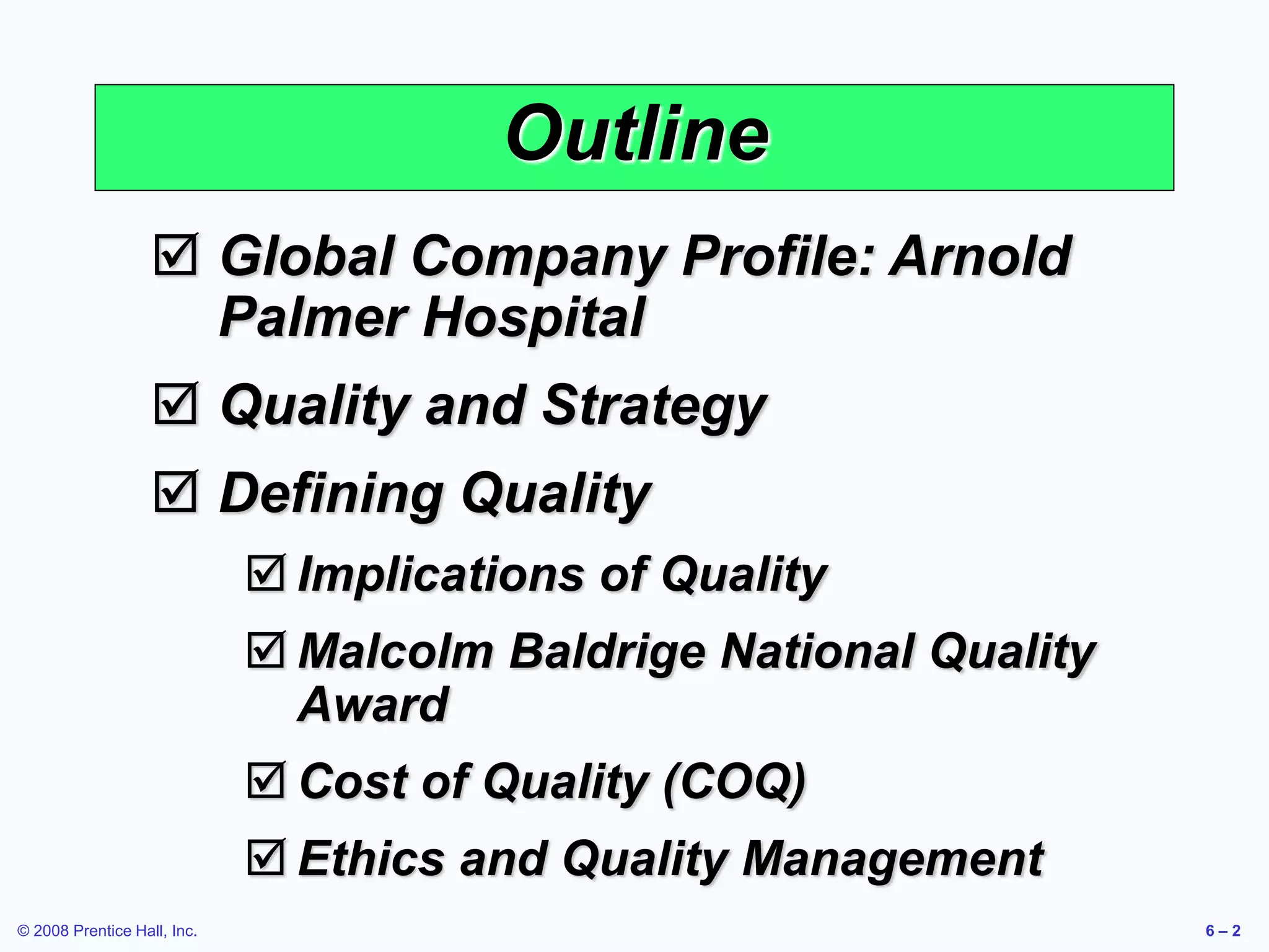 Pertemuan 11 Chapter 6 management quality | PPT | Business Operations ...