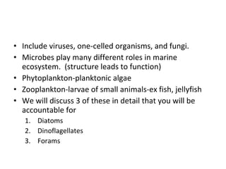 Chapter 6 marine microbes | PPT